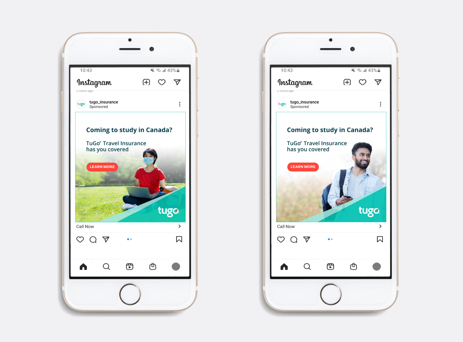 TuGo Travel Insurance – Kimberly Design